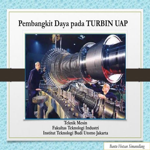 Pembangkit Daya pada Turbin Uap | PDF