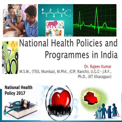 National Health Policy in India | PPTX