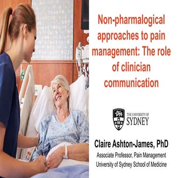 The importance of communication in pain management | PPTX