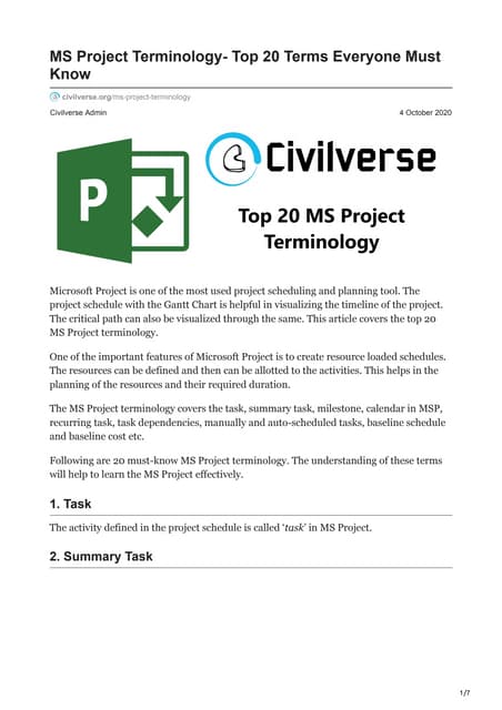 How to change working days and time in MS Project? | PDF