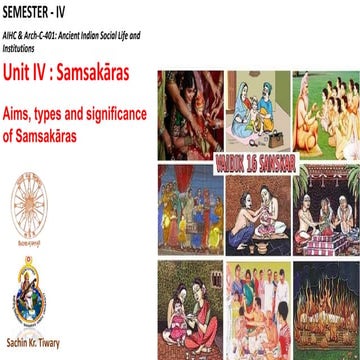 Sanskaar (16) in Ancient India | PPT