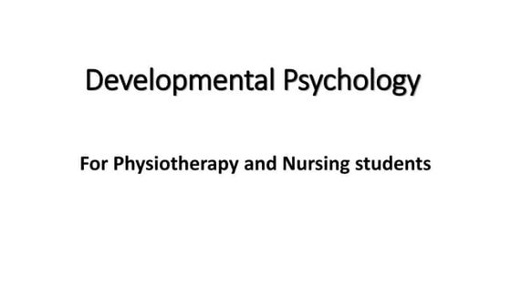 PERDEV MODULE 3 - the developmental stages | PPT