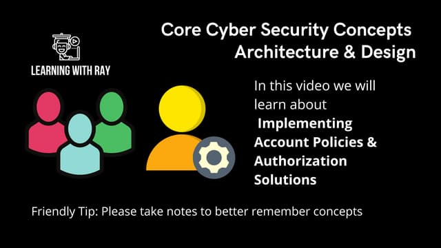 Implementing Account Policies & Authorization Solutions | PPT Implementing Account Policies & Authorization Solutions | PPT