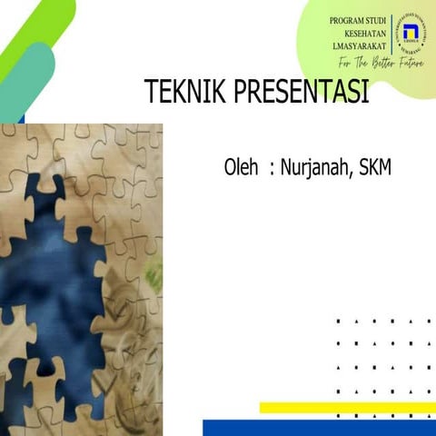 Teknik Presentasi Karya Ilmiah | PPTX