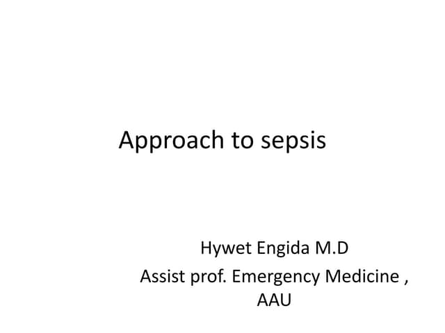 Sepsis for nurses | PPTX