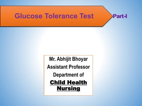 Differences between Oral glucose tolerance test and Oral glucose ...