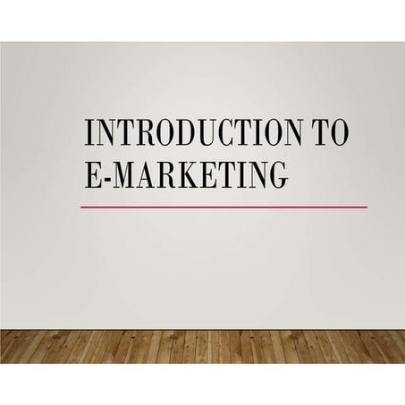 INTRODUCTION TO MARKETING | PPT