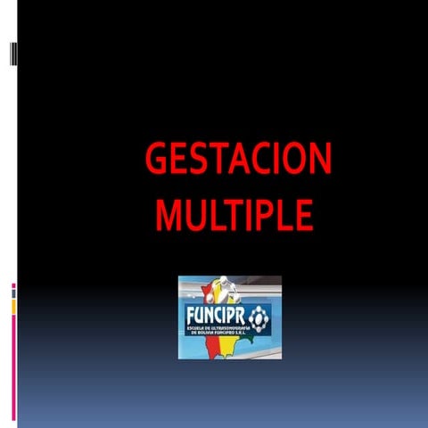 12. ECOGRAFIA GESTACION MULTIPLE clase de ecografía | PDF