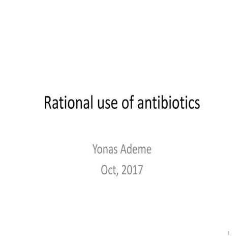 12 Rational Use Of Antibiotics Pptx Prophylactic Pptx