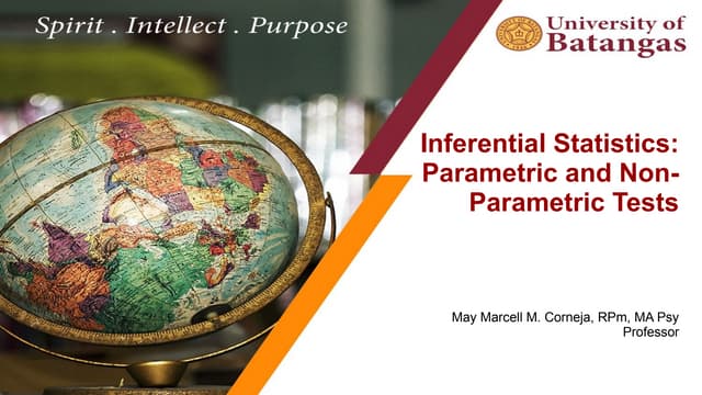 Parametric and nonparametric test | PPTX