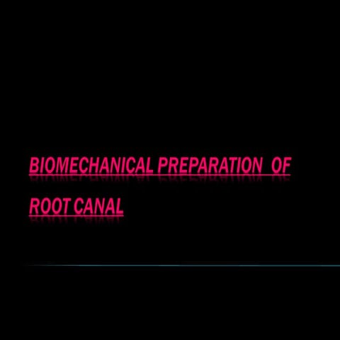 Root canal preparation techniques _ endodontic treatment | PPTX