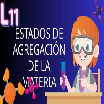 Estados de agregación para la secundaria | PPTX