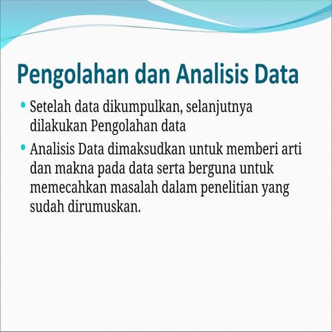 12. pengolahan&analisa data metlit ok.ppt