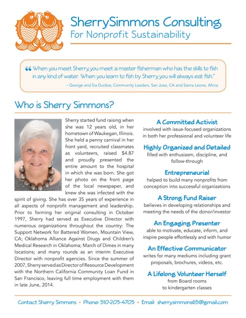 Sherry Simmons presentations