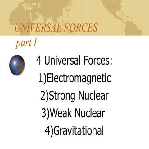 12 4 Universal Forces Part 1 | PPT