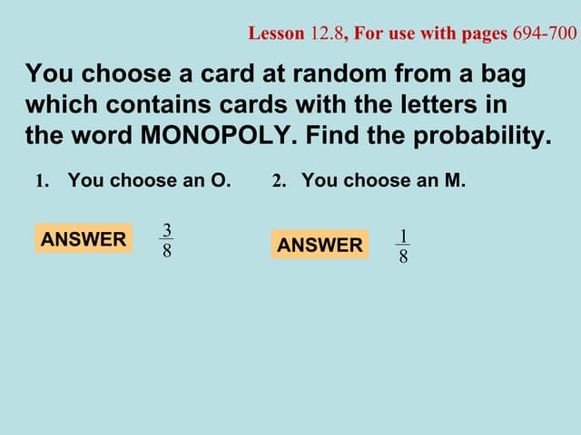 Probability - Independent & Dependent Events | PPT