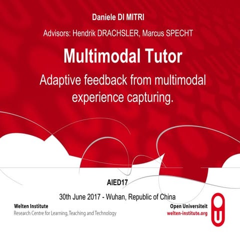 Multimodal Tutor - Adaptive feedback from multimodal experience ...