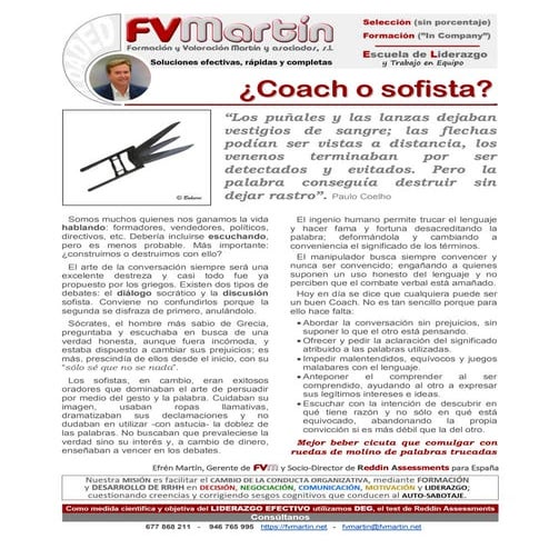 coach o sofista | PDF