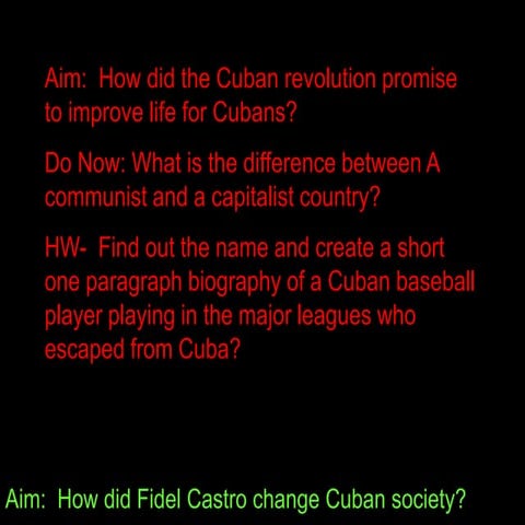 cuban revolution | PPTX
