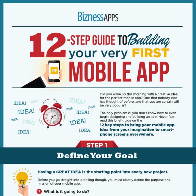 12 Step Guide to Building Your First Mobile App | PDF