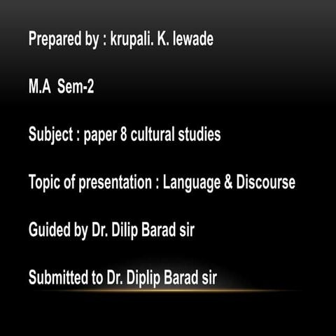 cultural studies | PPT