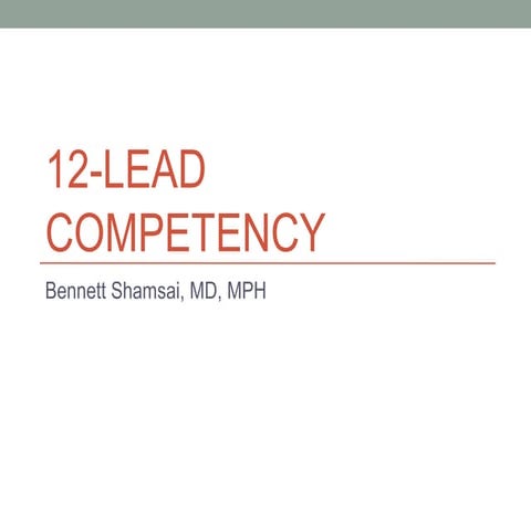 12 lead competency | PPT