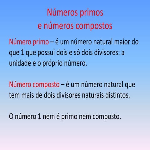12 números primos e números compostos | PPTX | Physics | Science