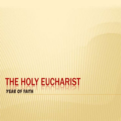 Eucharist for kids | PPTX