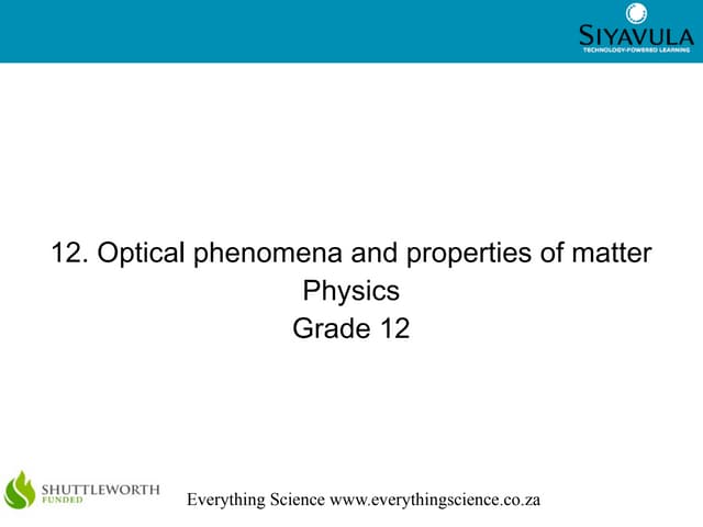 Quantitative aspects of chemical change - grade 10 | ODP