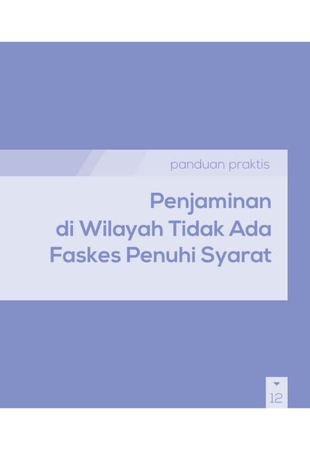 Buku Panduan Praktis BPJS Kesehatan - Program Rujuk Balik (PRB) | PDF