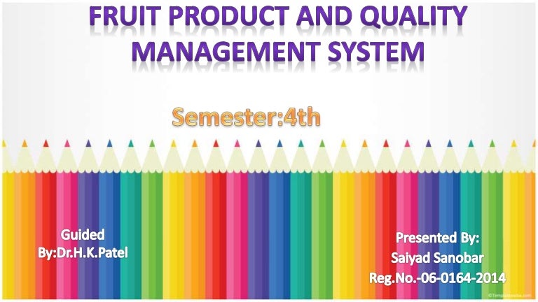 Fruit Product Management System