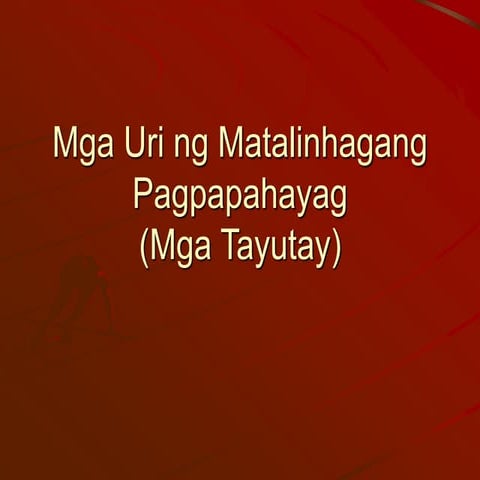 Tayutay (Figures of Speech) | PPTX