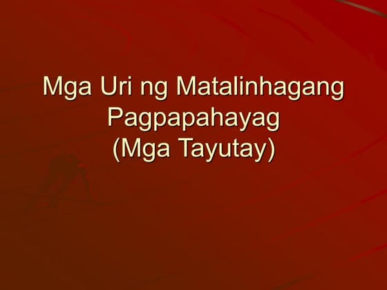 Tayutay (Figures of Speech) | PPTX