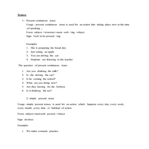 12 tense-of-english | PDF