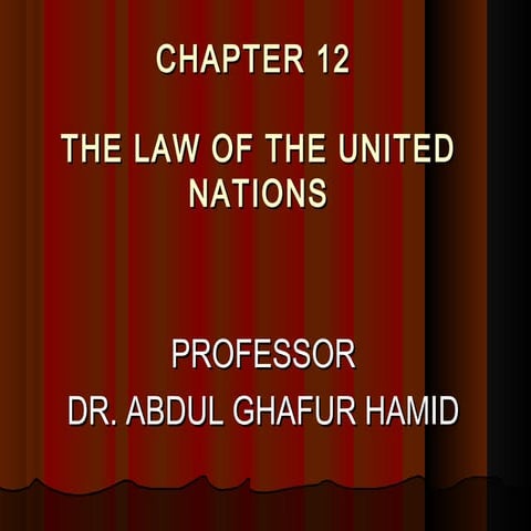 the law of the united nations | PPT