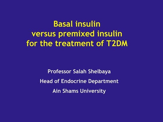 Putting Basal Insulin Therapy to Work for Patients With Type 2 Diabetes ...