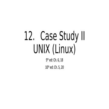 12-UnixCaseStudy.pdf of operating system | PPT
