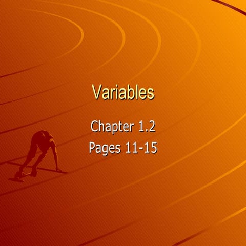 1 2 Variables | PPT