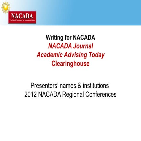 Writing-for-nacada | PPT