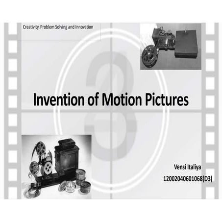 motion picture.pptx | Cameras and Camcorders | Consumer Electronics