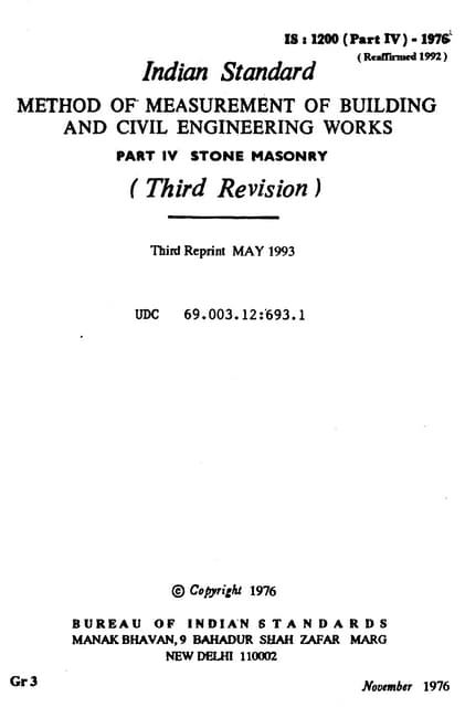 A BRIEF OF IS 1200 PART 4,5,6 | PPTX