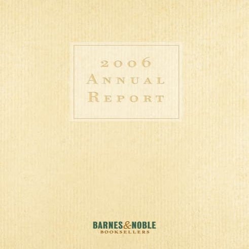 Barnes_%26_Noble_2006_Annual_Report | PDF