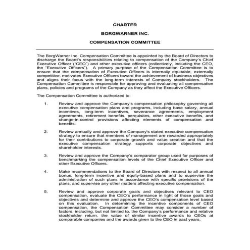 borg warner compensation_committee_charter | PDF