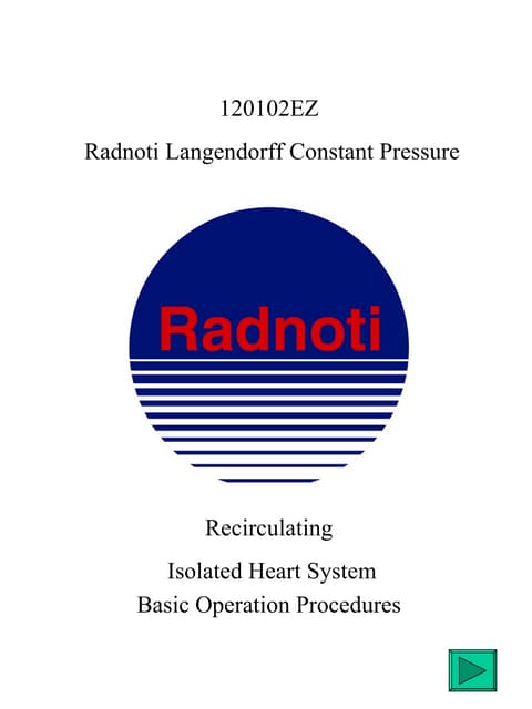 Instrumentation of Radnoti Working Heart - Langendorff System | PDF