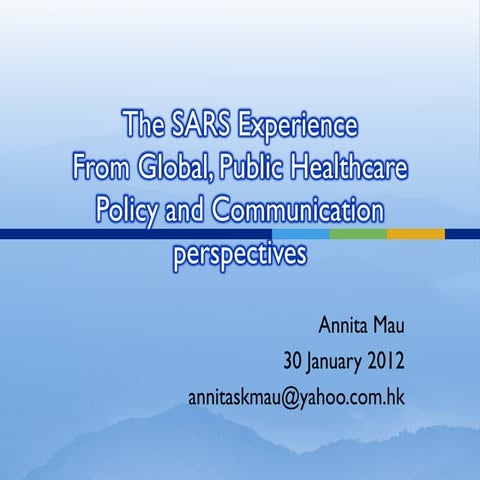 120130 the sars experience | PPT