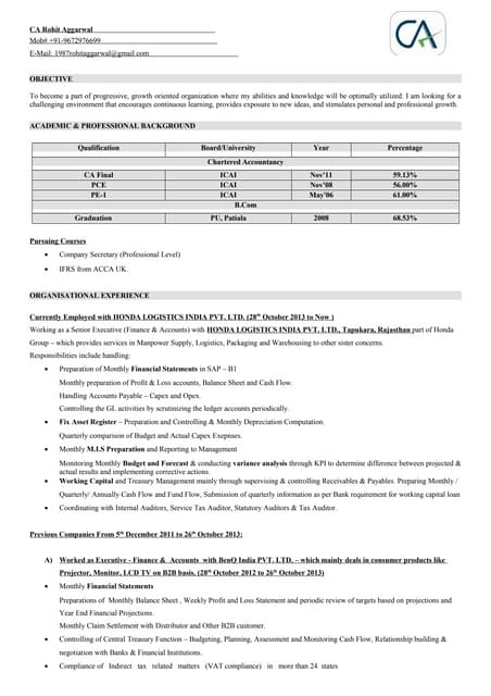 Resume_Vikash (With CTC) | PDF