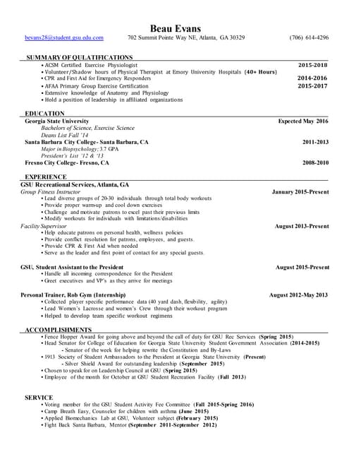 Resume Rg | DOCX | Sports