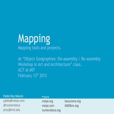 Mapping at ACT MIT. | PPT