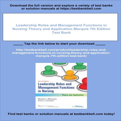 Leadership Roles and Management Functions in Nursing Theory and ...