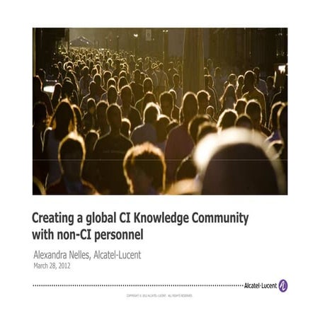 Creating a Global Competitive Intelligence Community with non-CI ...